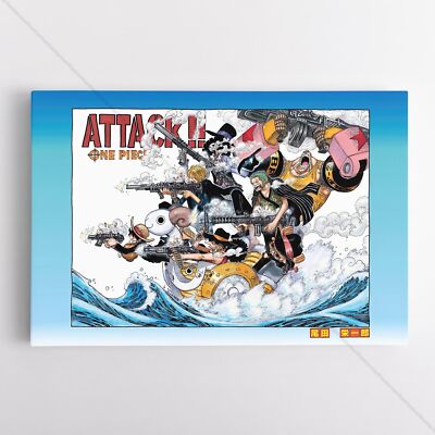 One Piece Poster Canvas - Chapter 664 Master Caesar Clown Art Print ...