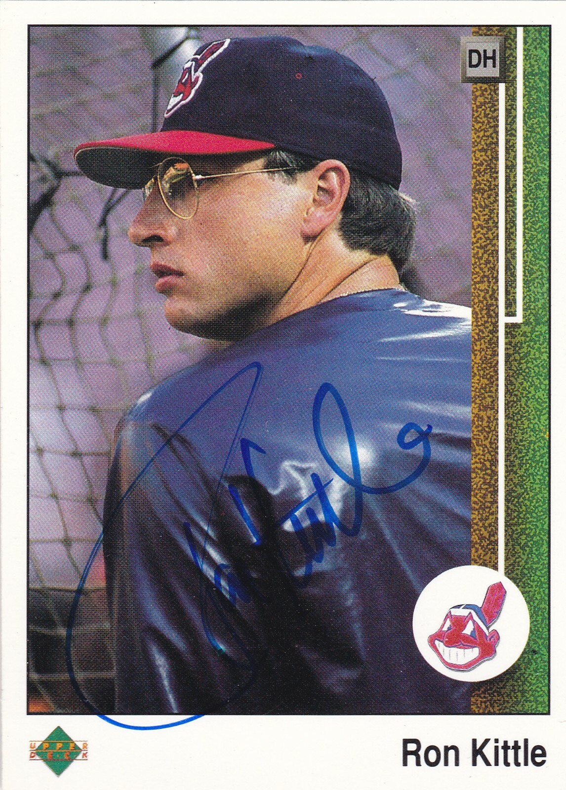 RON KITTLE CLEVELAND INDIANS SIGNED 1989 CARD ORIOLES WHITE SOX NEW ...