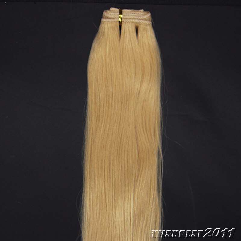 Full Head Double Weft Sew in Weft Hair Extensions Weave Real Human Hair ...