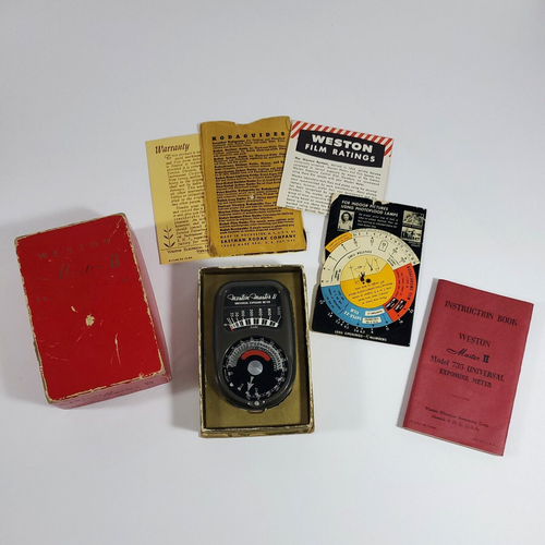 Weston Master II Universal Exposure Meter ~ Model 735 ~ with box ...