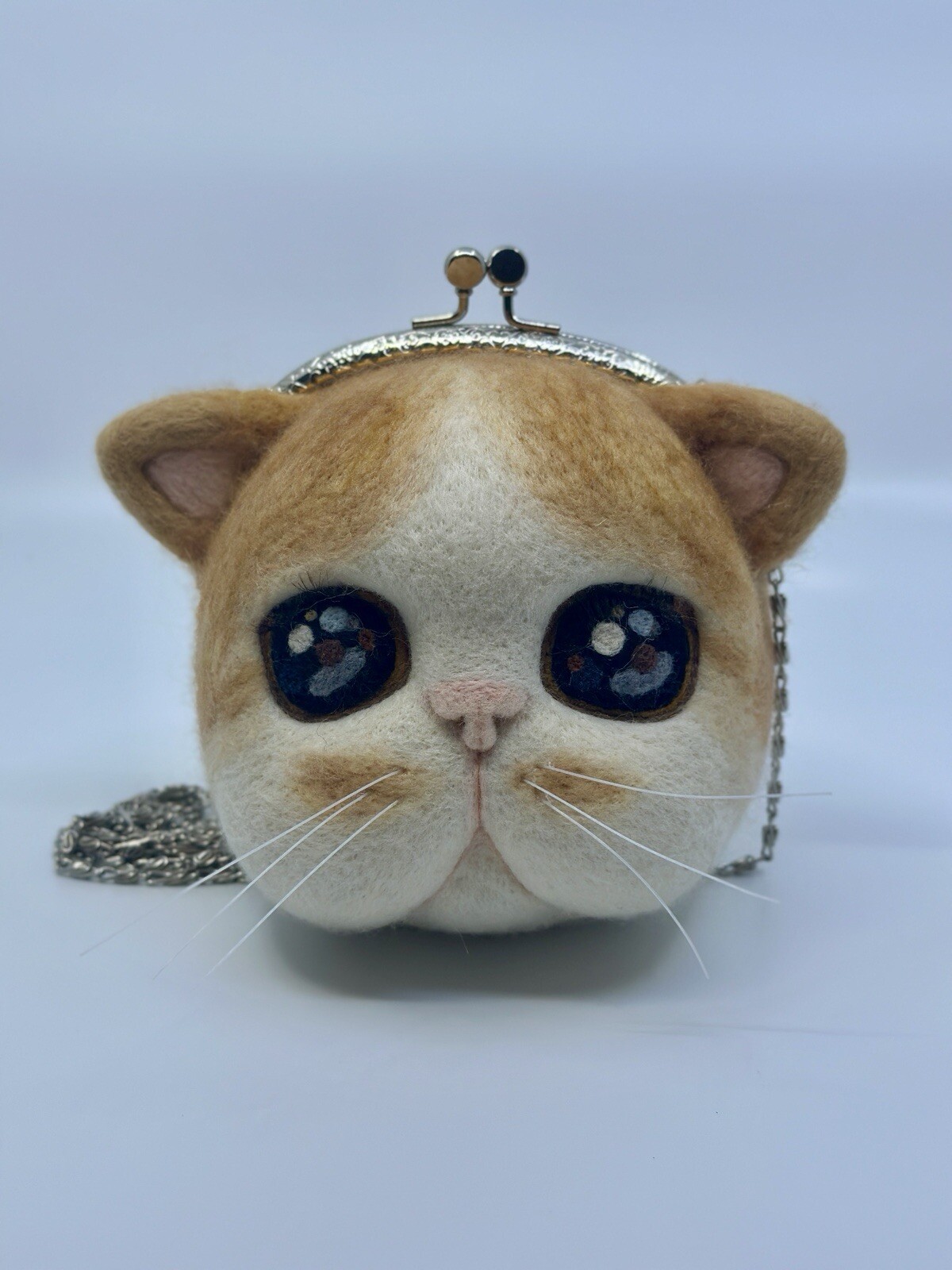 OOAK Handmade Crossbody Felted Cat Purse | eBay