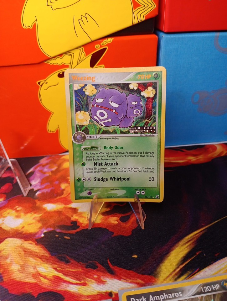 Weezing 33/113 LP ex Delta Species Reverse Holo STAMPED Rare | eBay