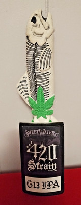 Sweetwater 420 Strain G13 IPA Draft Beer Tap Handle-12” Pot Leaf ...