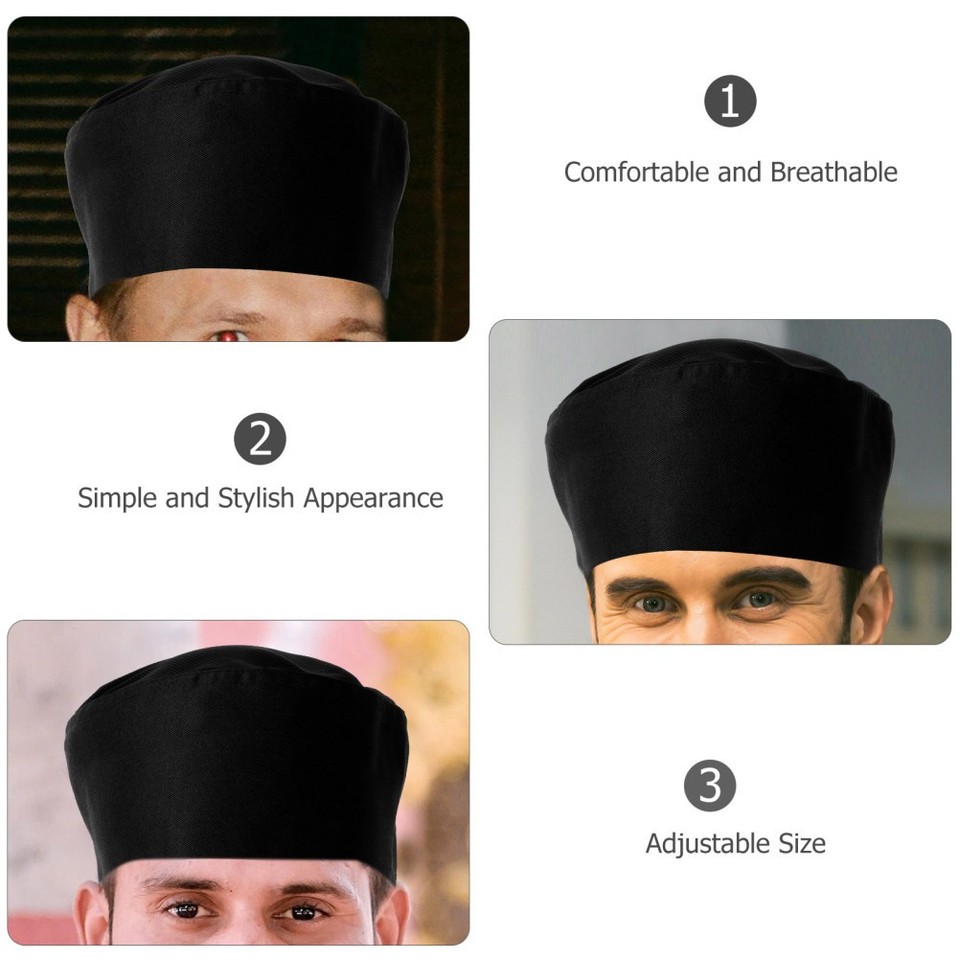 Chef Hat Breathable Cotton Cooking Cap For Men And Women Kitchen Hat ...