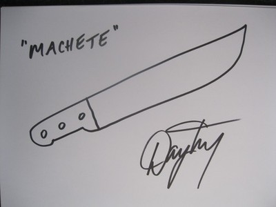 Danny Trejo Actor Hand Drawn & Signed Original Sketch on A4 Card | eBay UK