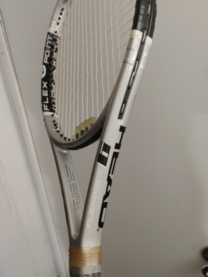 Head Flex point 9 Liquid Metal Mid Plus Tennis Racket 4 1/4 Grip Silver ...