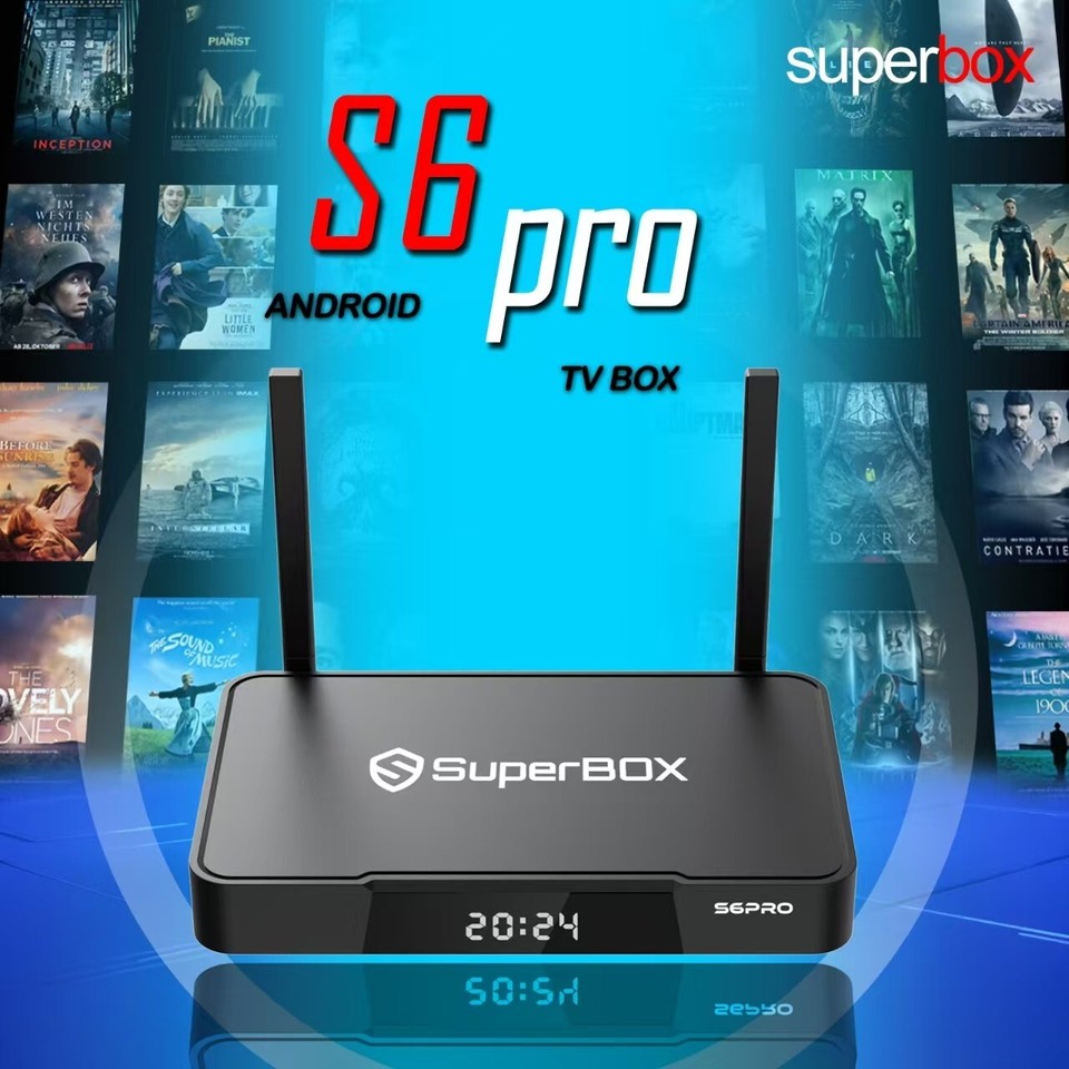 New Superbox S6 PRO TV Box Black Android 12 6K Brand Direct Selling ...