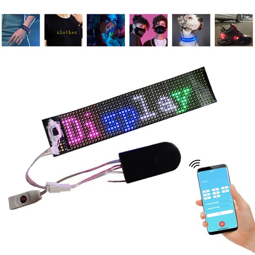 LED Display Programmable Message Sign Tag Lighting Board Bluetooth App ...