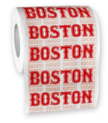 Boston Sucks Toilet Paper Roll - Yankees Red Sox Fans - party gag gift ...