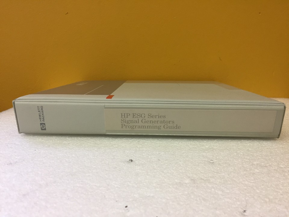 HP / Agilent E4400-90005 ESG Series Signal Generators Programming Guide ...