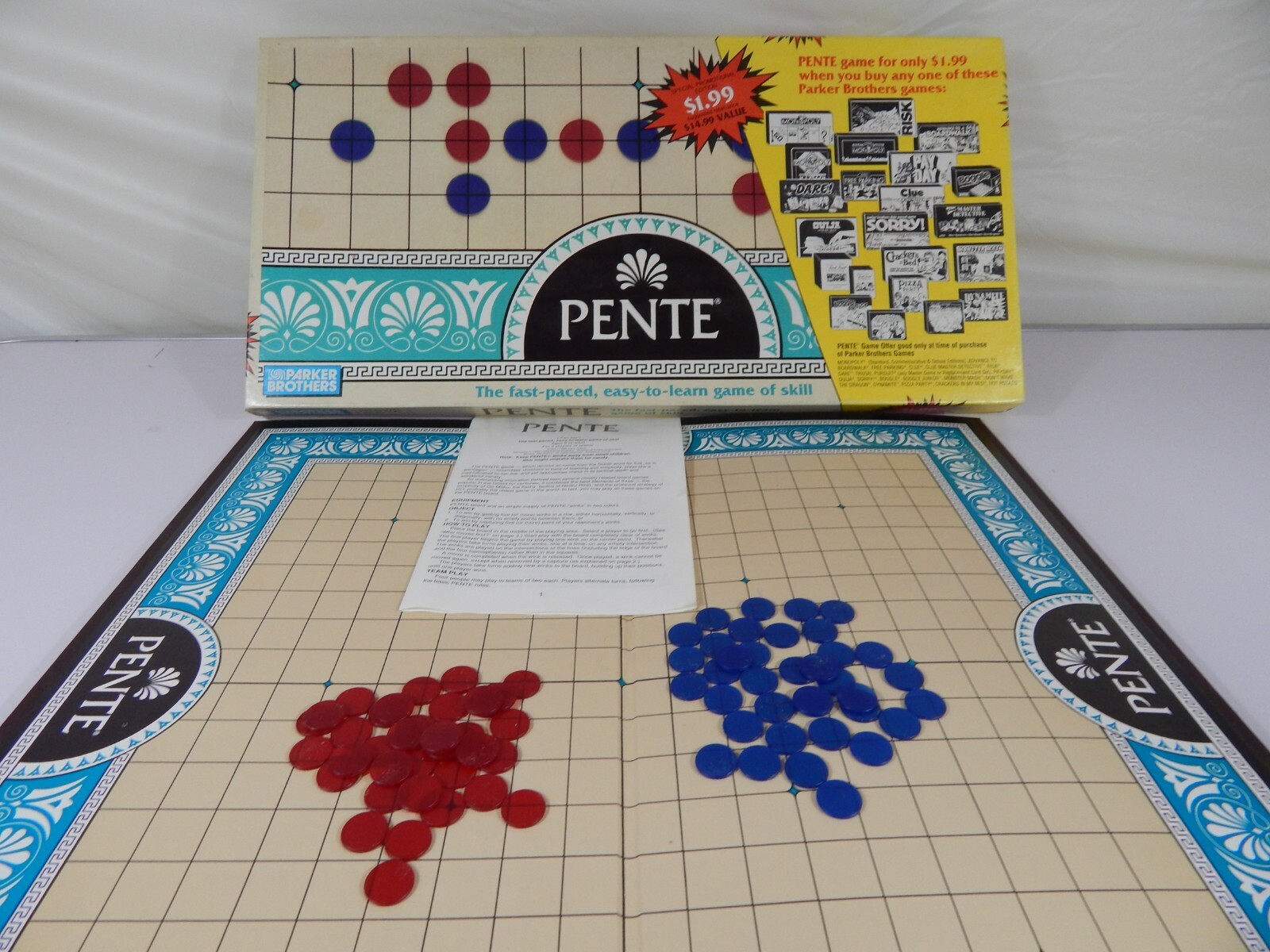 Vintage Pente The Fast-Paced, Easy-To-Learn Game of Skill (1989 ...