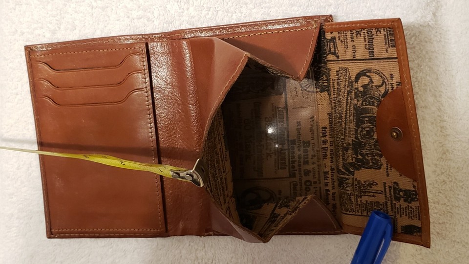 ECHT 2 PRYM LEATHER WALLET BI-FOLD VINTAGE | eBay