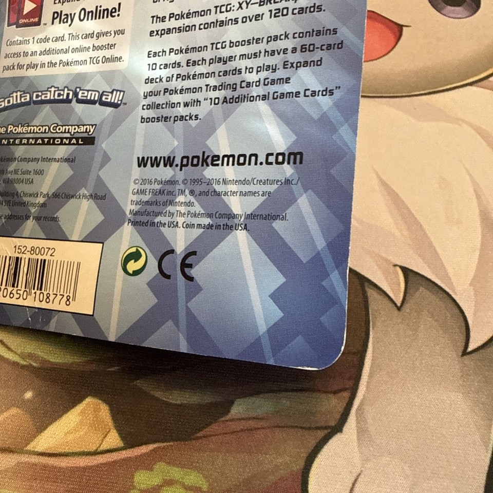 Pokemon TCG XY Breakpoint Checklane Blister Booster Pack Pikachu XY95 ...