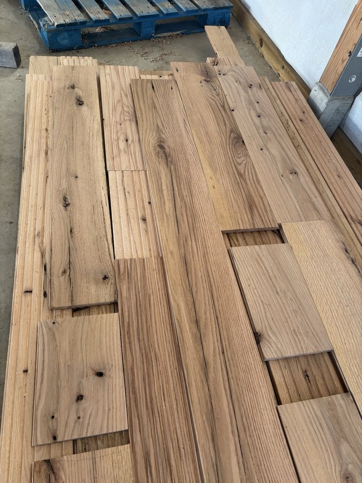 Reclaimed Red Oak Flooring 3/4” Thick Tongue And Groove 191 Sqft | eBay
