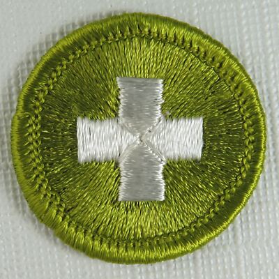 Safety (Green) Merit Badge Type G cloth back 1961-1971 Issue [MB-818 ...