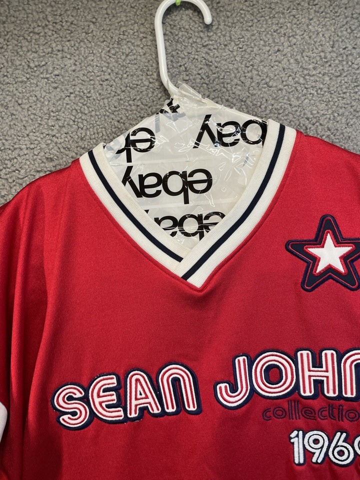 Sean John Collection Jersey Red Sewn 69 Victory Series 1969 Hip Hop ...
