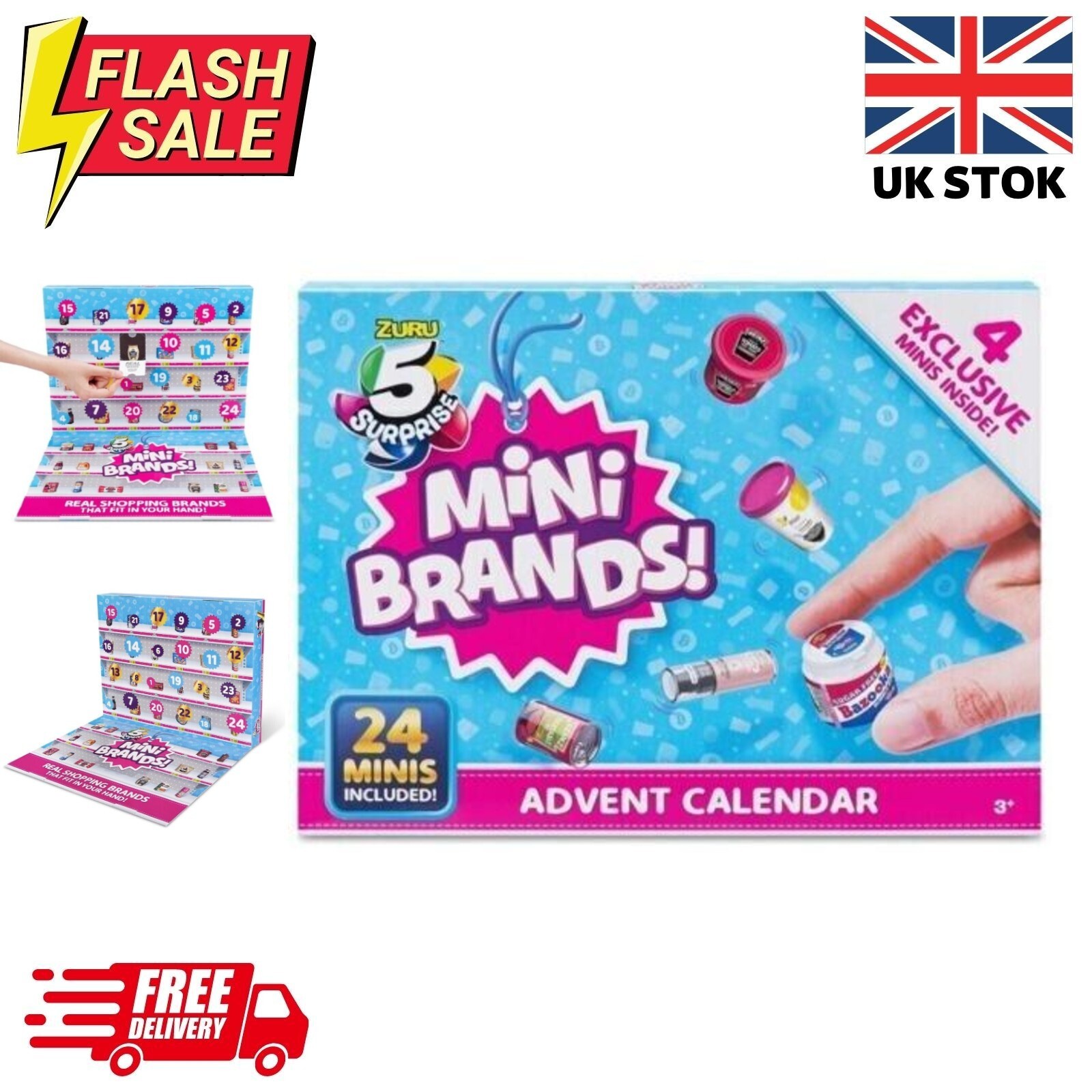 NEW 5 Surprise Mini Brands Limited Edition Advent Calendar with 24 ...