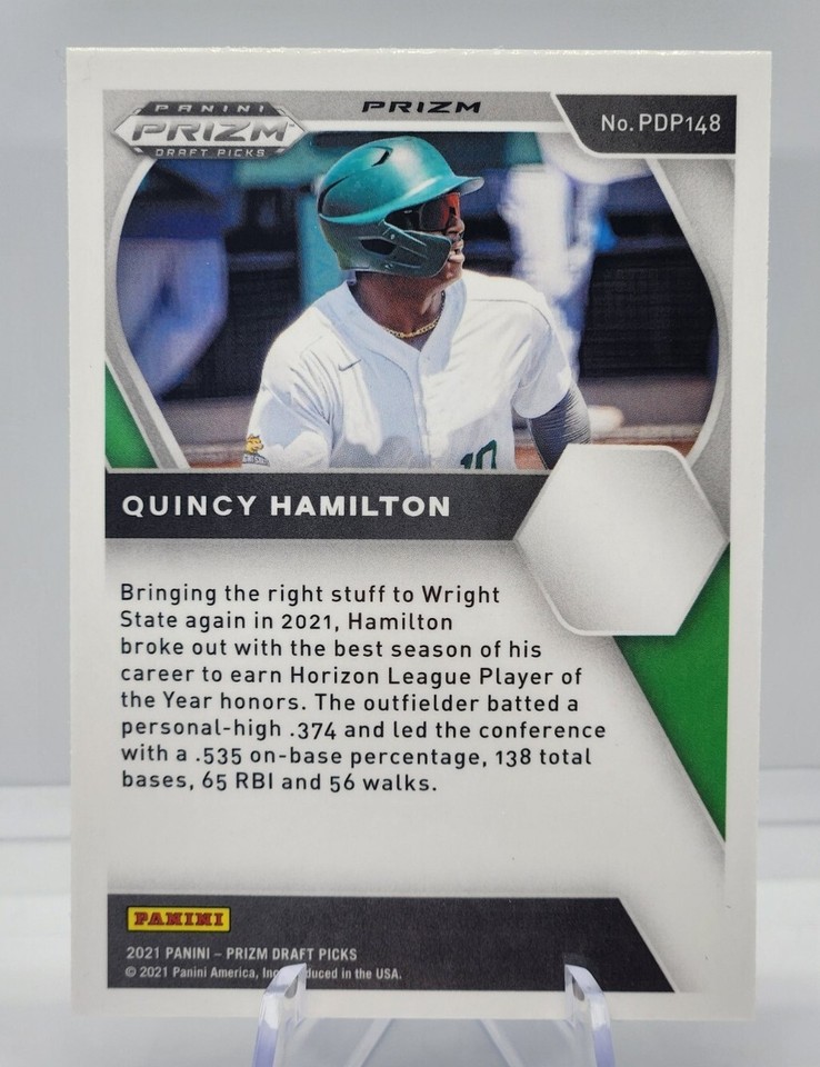 2021 Prizm Draft Picks QUINCY HAMILTON #PDP148 Silver Prizm MINT! | eBay