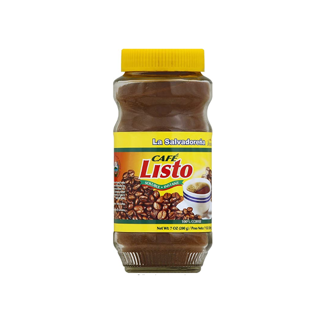 Café Listo 7 Oz 200g 100 Pure Authentic Instant Coffee From El Salvador ...