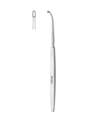 Frontal Sinus Curette, 7", Angled 45 Degree, Oblong Cup, 3mm x 5mm ...