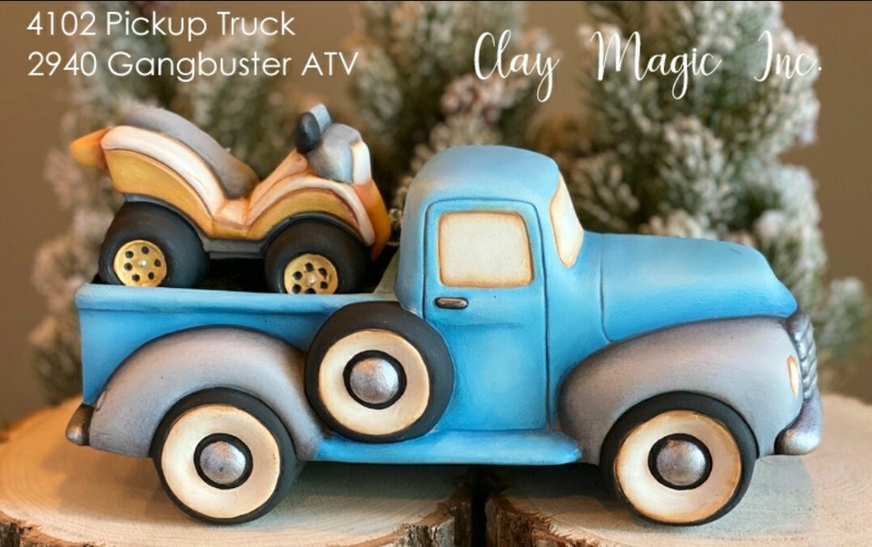 NEW Clay Magic Truck or Truck w Insert 4 U 2 Pick From Unpainted ...