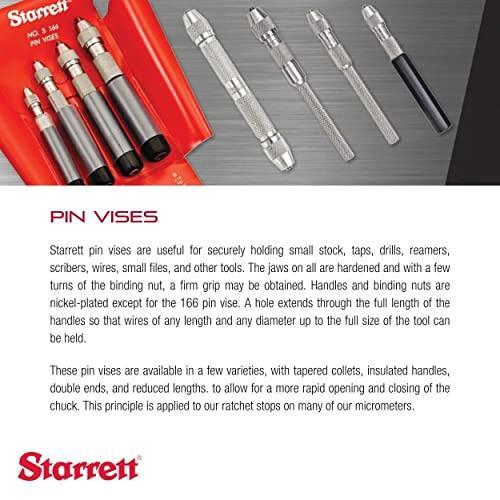 Starrett Pin Vise with Knurled Handles, Smaller Body Diameter than the ...