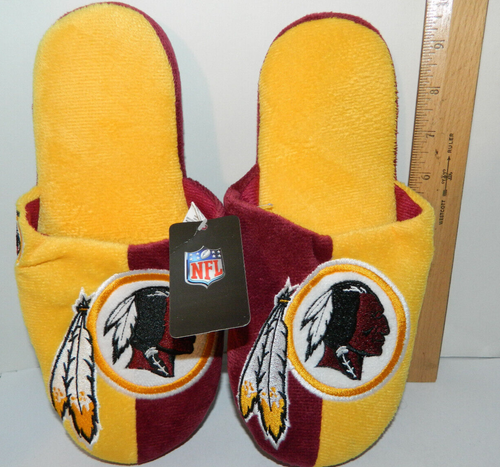Mens Size Small 7-8 WASHINGTON REDSKINS Football NFL TEAM SLIPPERS ...
