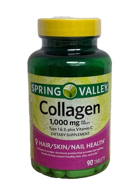 Spring Valley Collagen 1,000mg Dietary Supplement - 90 Tablets | eBay