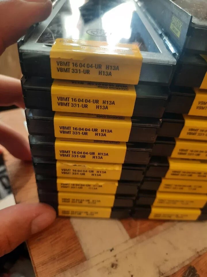 Sandvik 10x VBMT 331 UR VBMT 16 04 04 UM Grade H13A NEW inserts with ...