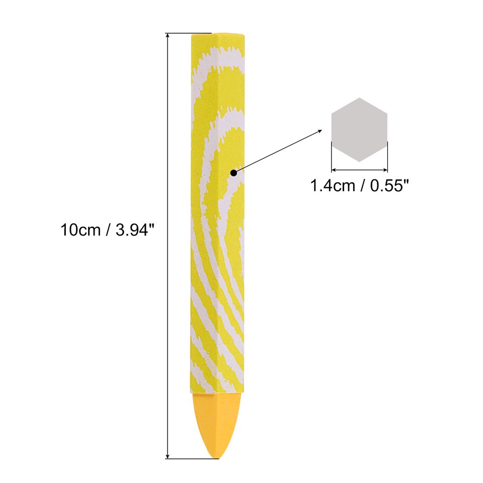Lumber Marking Crayons, 12 Pack 4"x0.55" Hex Wax Tire Marker Crayons ...