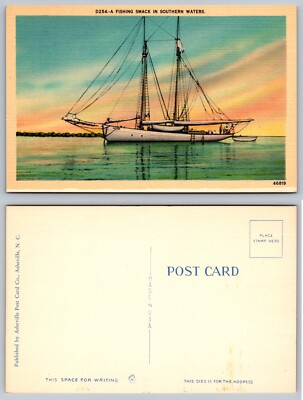 Fishing Smack Sailing Ship Southern Waters Postcard | eBay
