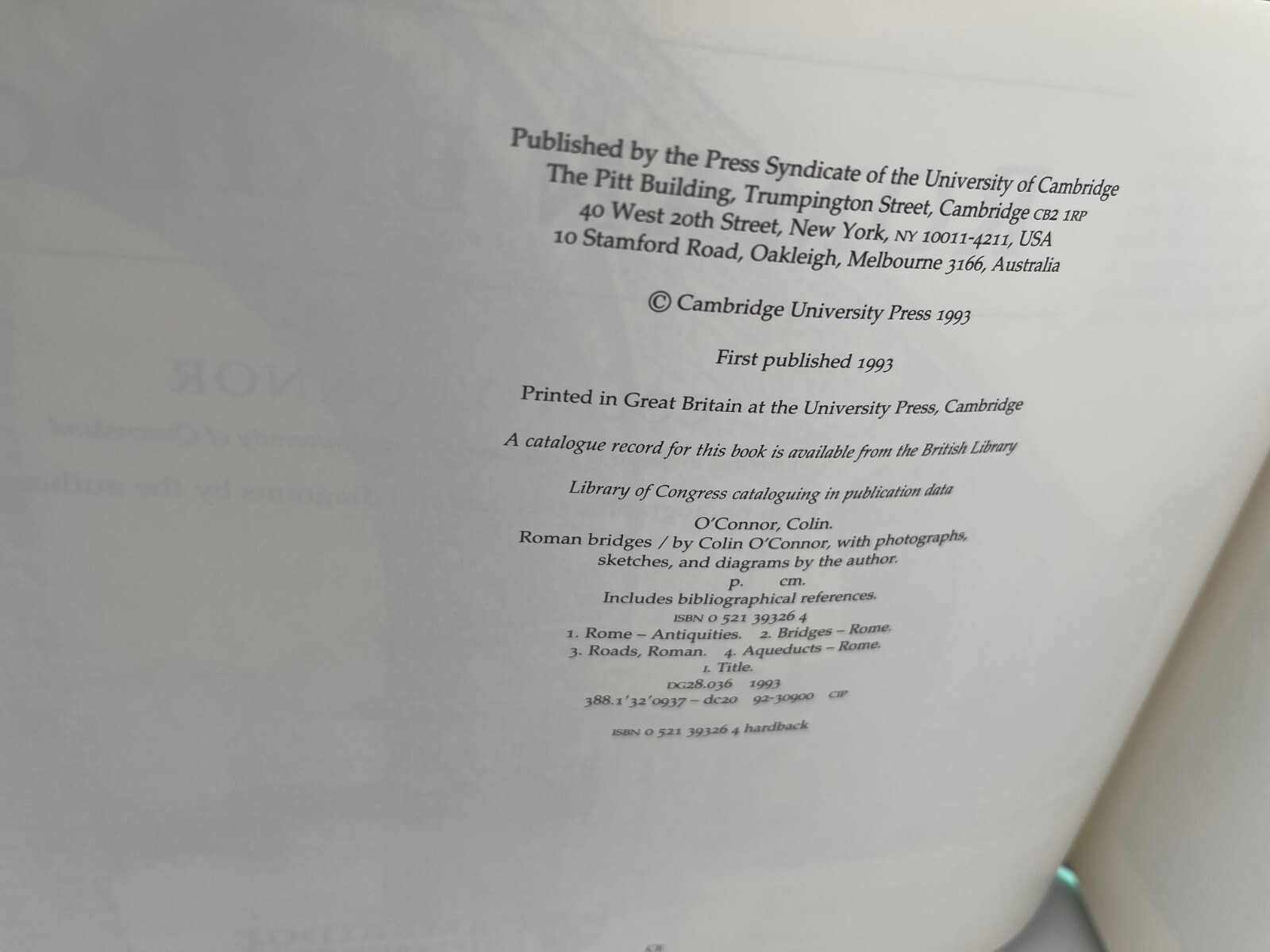 Roman Bridges by Colin O'Connor (1993, Hardcover) for sale online | eBay