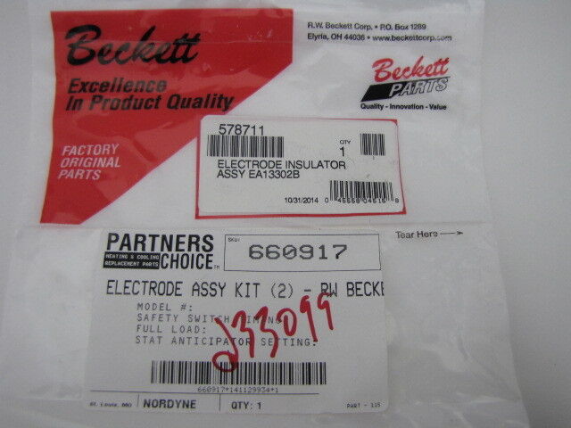 BECKETT 578711 Beckett Electrode Insulator Kit for Models AFG Miller ...