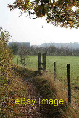 Photo 6x4 Bridleway and stile near Turkey Farm Babbington The path ...