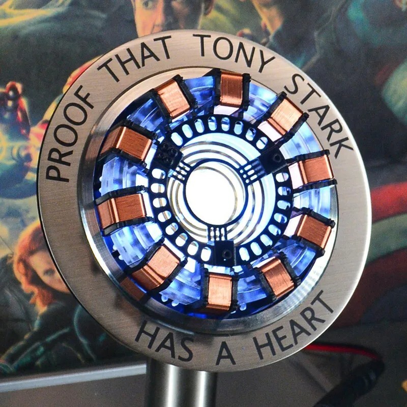 MK2 Iron Man Arc Reactor Proof that Tony Stark has a heart LED Lamp ...