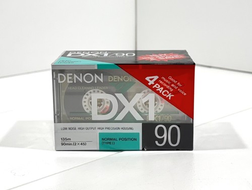 Denon DX1/90 Normal Position (Type I) 4-Pack Blank 90 Minute Cassette ...