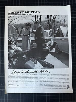 Vintage 1961 Liberty Mutual Insurance Print Ad | eBay