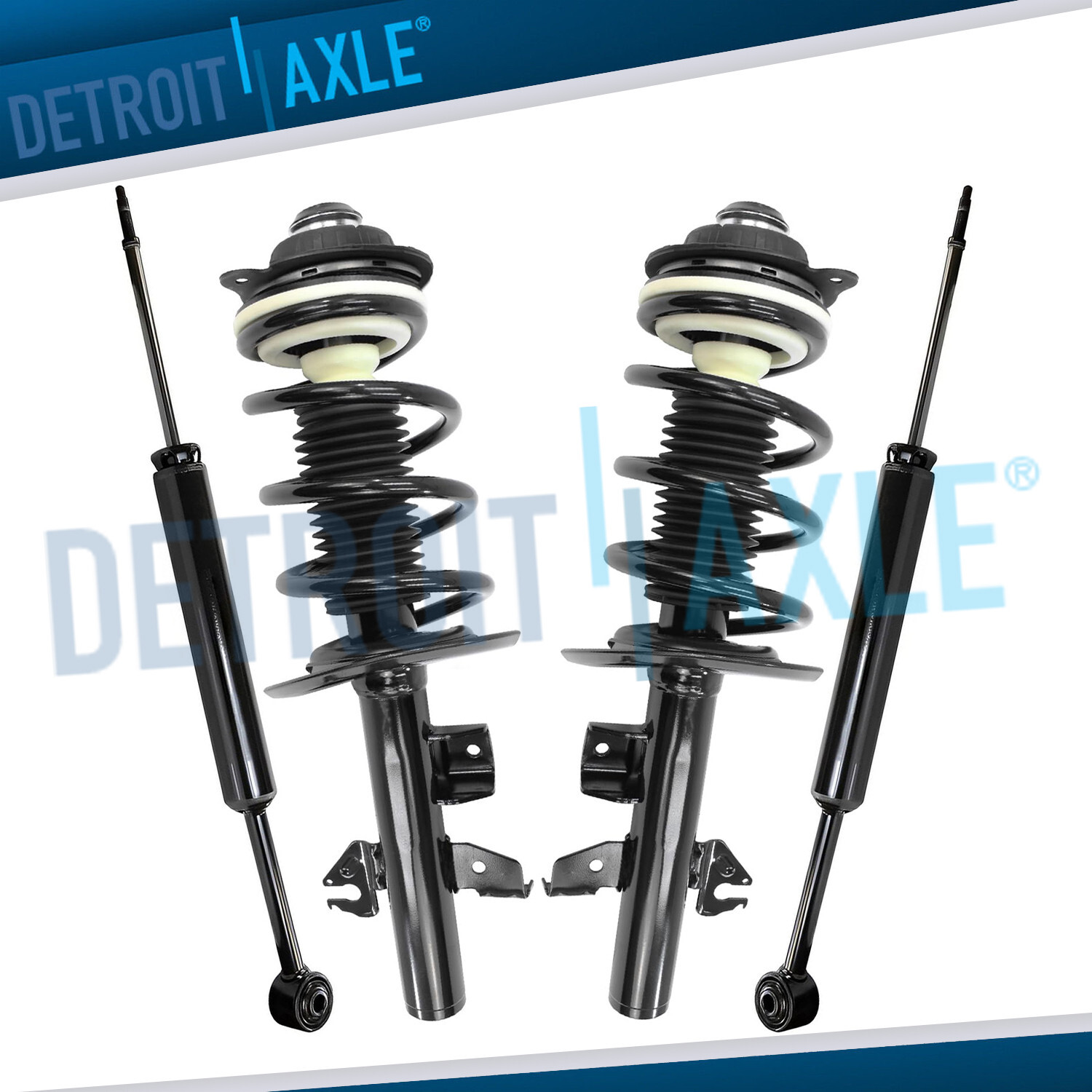 AWD Front Struts w/ Coil Spring Rear Shock Absorbers for 2014-2018 Jeep ...
