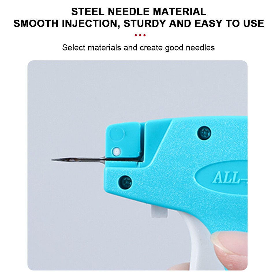 Quick Clothing Fixer with 5 Needle & 1000 Fasteners Micro Stitch Gun ...