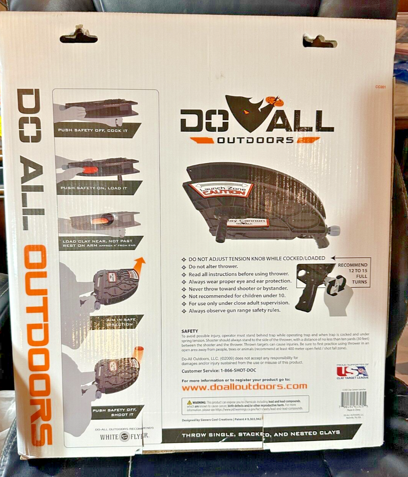 Do-All Outdoors The Clay Cannon Handheld Clay Pigeon Launcher #CC001 | eBay