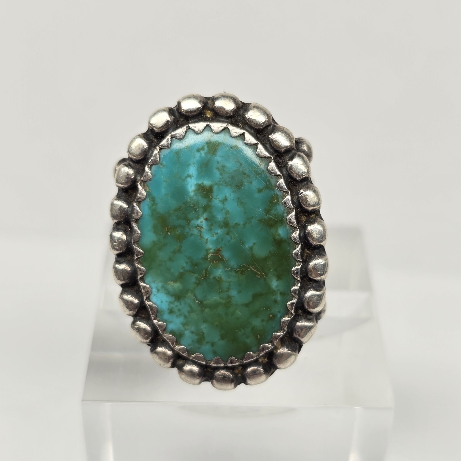 Antique Navajo Native American Green Carico Lake Turq… - Gem