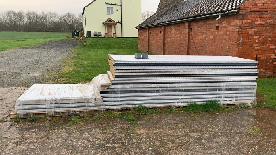 Micro Rib 80mm insulated metal cladding sheets | eBay UK