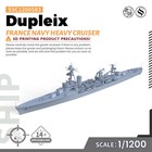Unpainted 1/1200 Military Model Kit France Navy Heavy Cruiser Dupleix ...