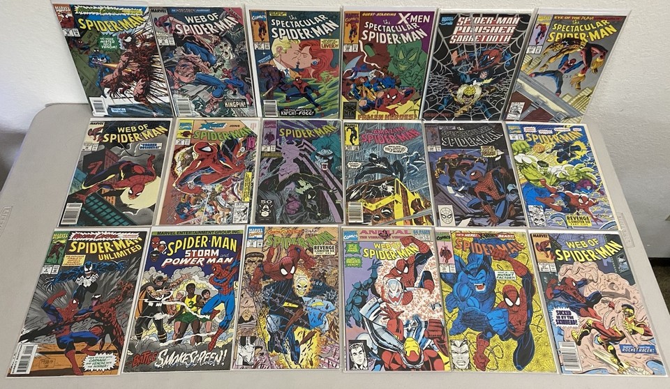 Spider-man Comics Lot Modern + Vintage Copper Age 30 Total Duplicates ...
