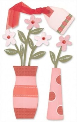 FLOWER Flowers Pink Daisy Vase Tag Spring Bouquet Paper Bliss sticker ...