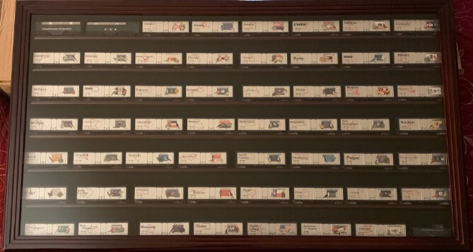 Train Display Case N Scale Cabinet Railroad Car Locomotive Collection ...