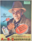 Basil Rathbone Sherlock Holmes Smoking Chesterfield 1946 Vtg Ad ...