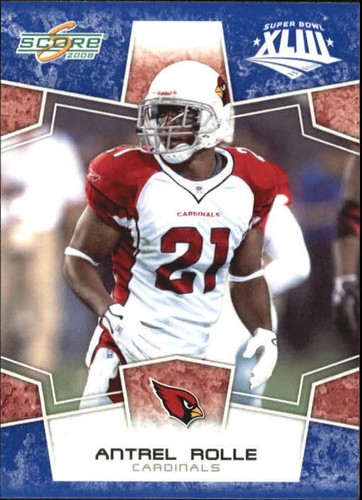 2008 Score Super Bowl XLIII Blue Arizona Cardinals Football Card #8 ...