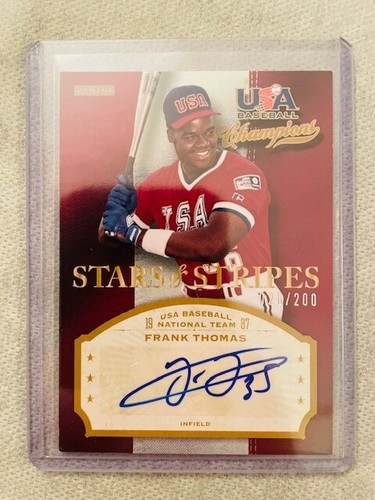 Frank Thomas Auto Autograph Panini USA Baseball Champions Stars ...
