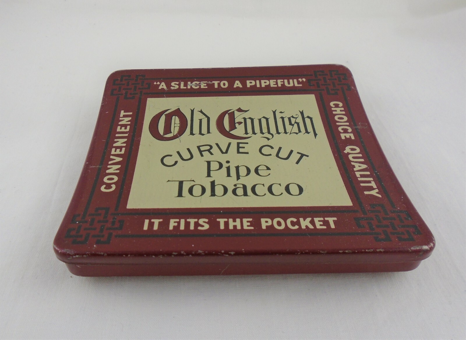 VINTAGE Tobacco Advertising Tin " OLD ENGLISH " Concave Pocket Tin ...